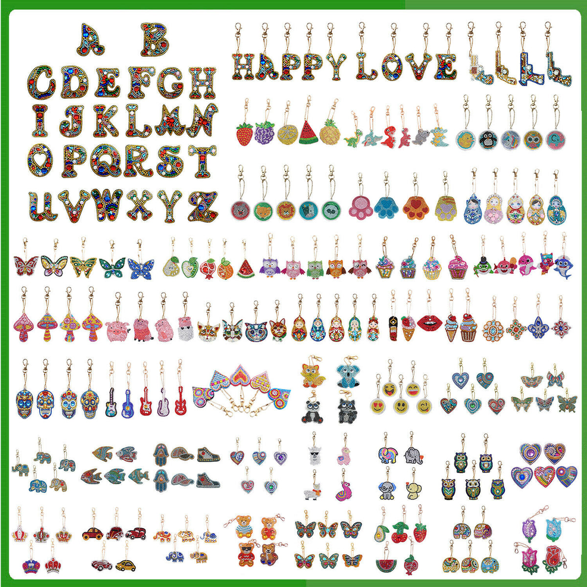 Diamond Art-Keyring Kits – She-Dazzle Diamond Art